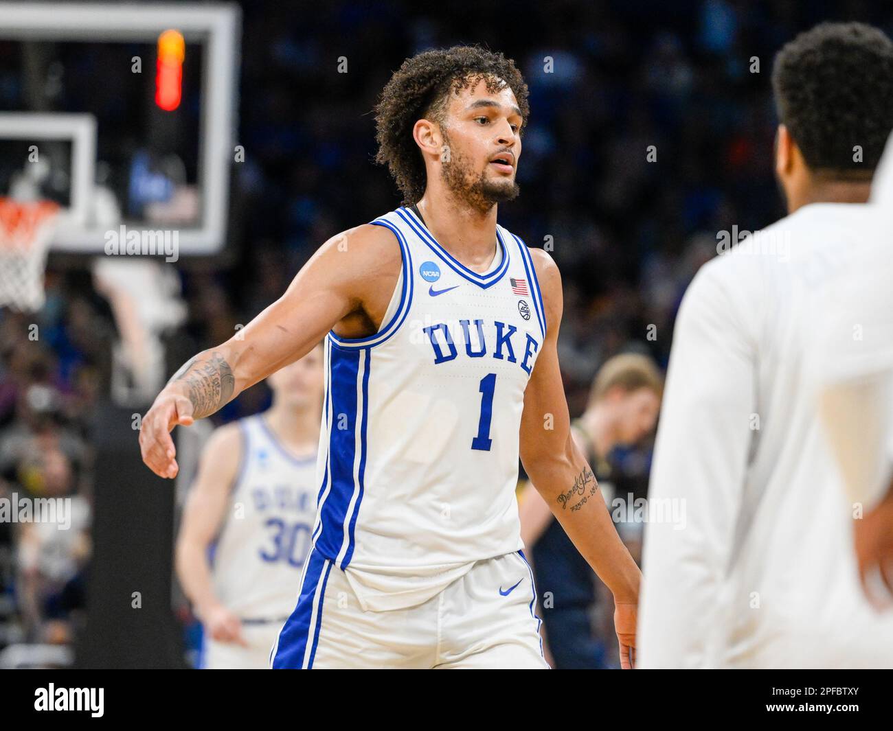 March 16, 2023: Duke Blue Devils center Dereck Lively II (1) during 2nd ...