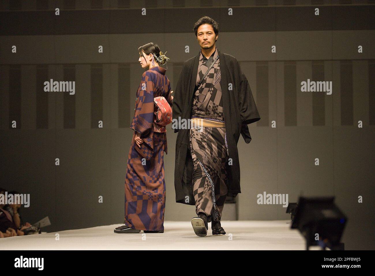 Tokyo, Japan. 16th Mar, 2023. Kimono runway model, March 16, 2023 - Kimono Fashion Brand and ...