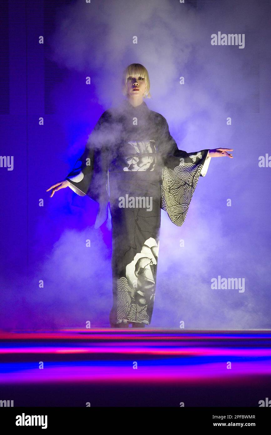 Tokyo, Japan. 16th Mar, 2023. Kimono runway model, March 16, 2023 ...
