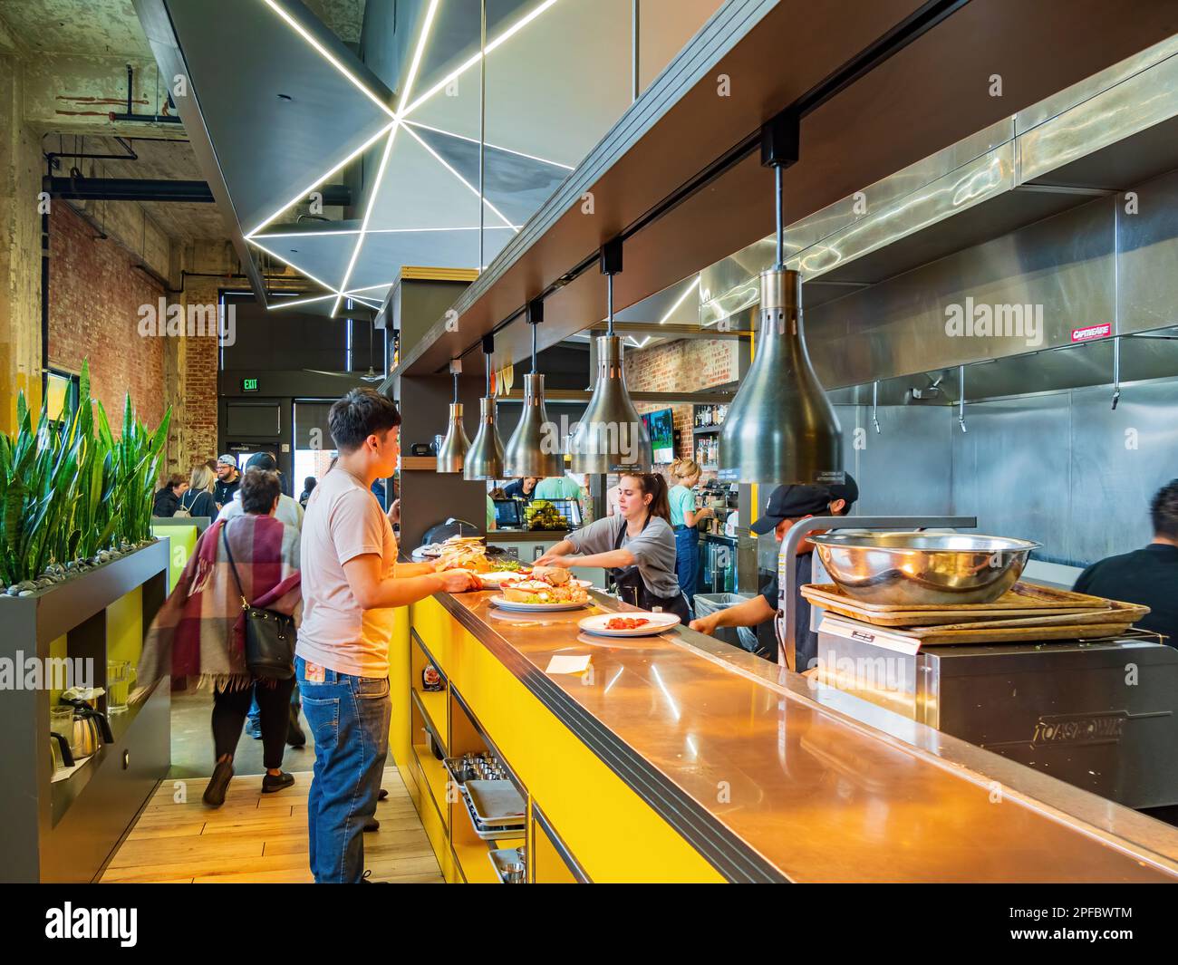 Oklahoma, MAR 12 2023 - Interior view of the beautiful Hatch Early Mood ...
