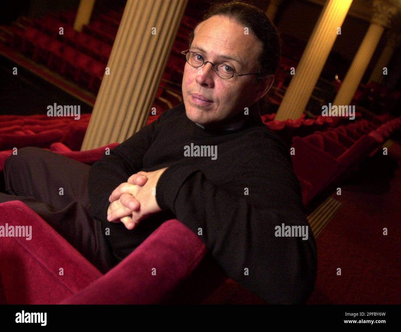 Playwright Jose Rivera is photographed inside The Public Theater in New ...