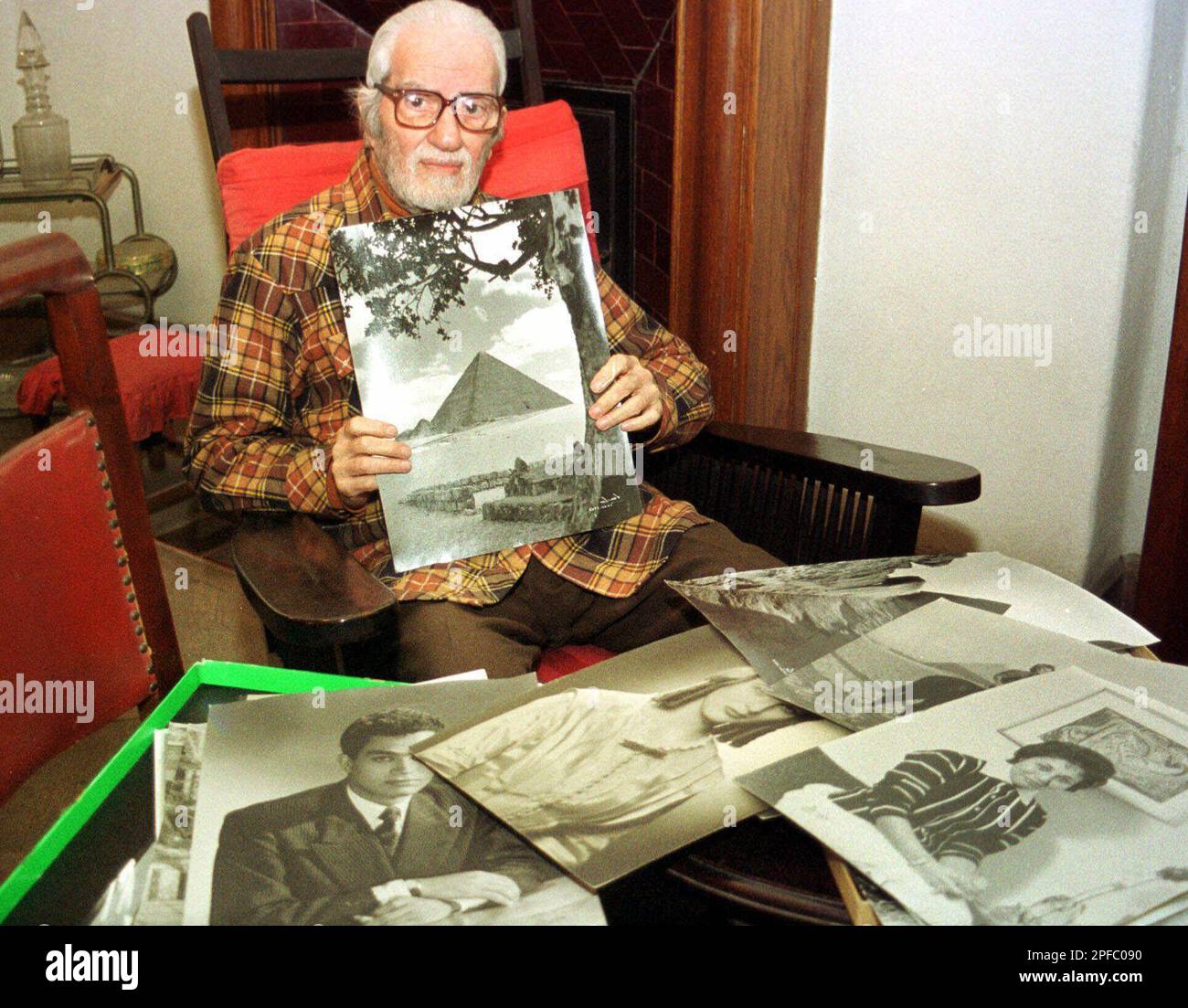 Armenian-Egyptian photographer Van Leo poses in his Cairo apartment ...