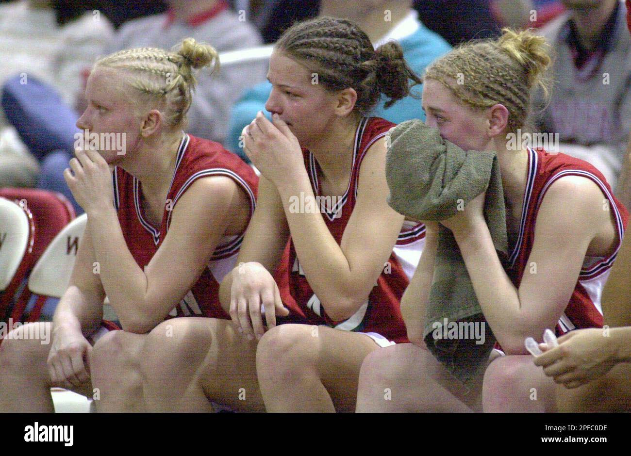 Brillion's Anneie Treichel, left, Amanda Popp, and Lynne Kupsky show ...