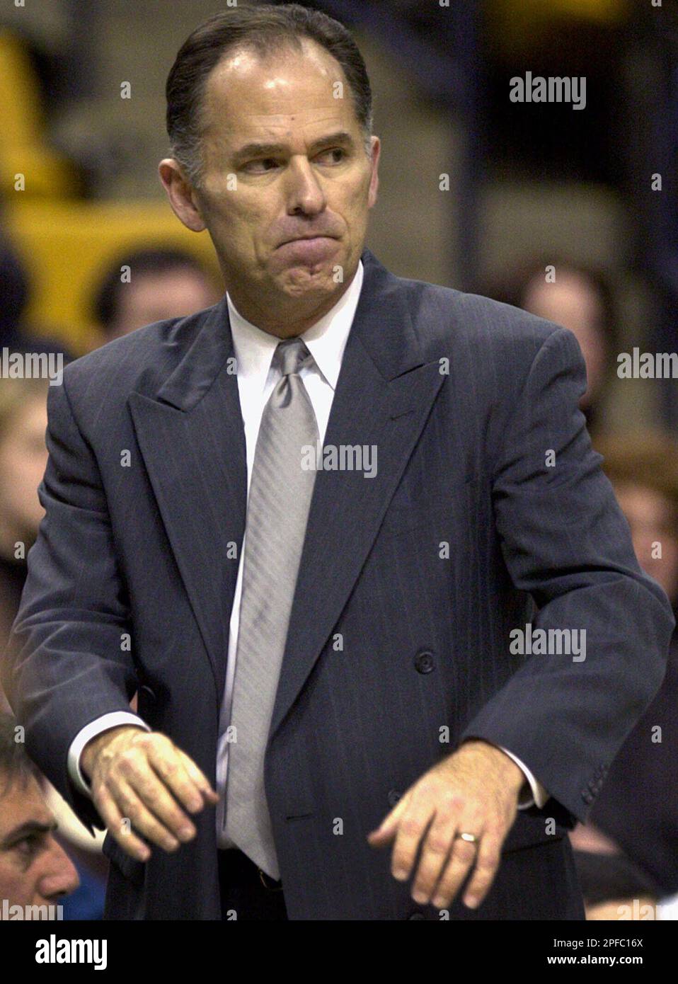 Boston Celtics head coach Jim O'Brien watches his team play against the ...
