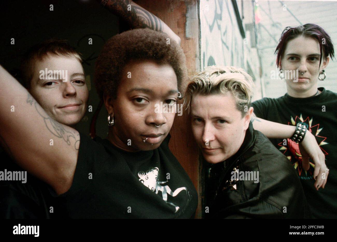 Hail Marys band members from left: Debbie Torrey, Veronica Savage ...