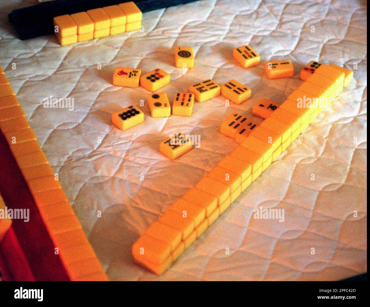 Mah Jongg, the ancient chinese board game, uses tiles to allow players ...
