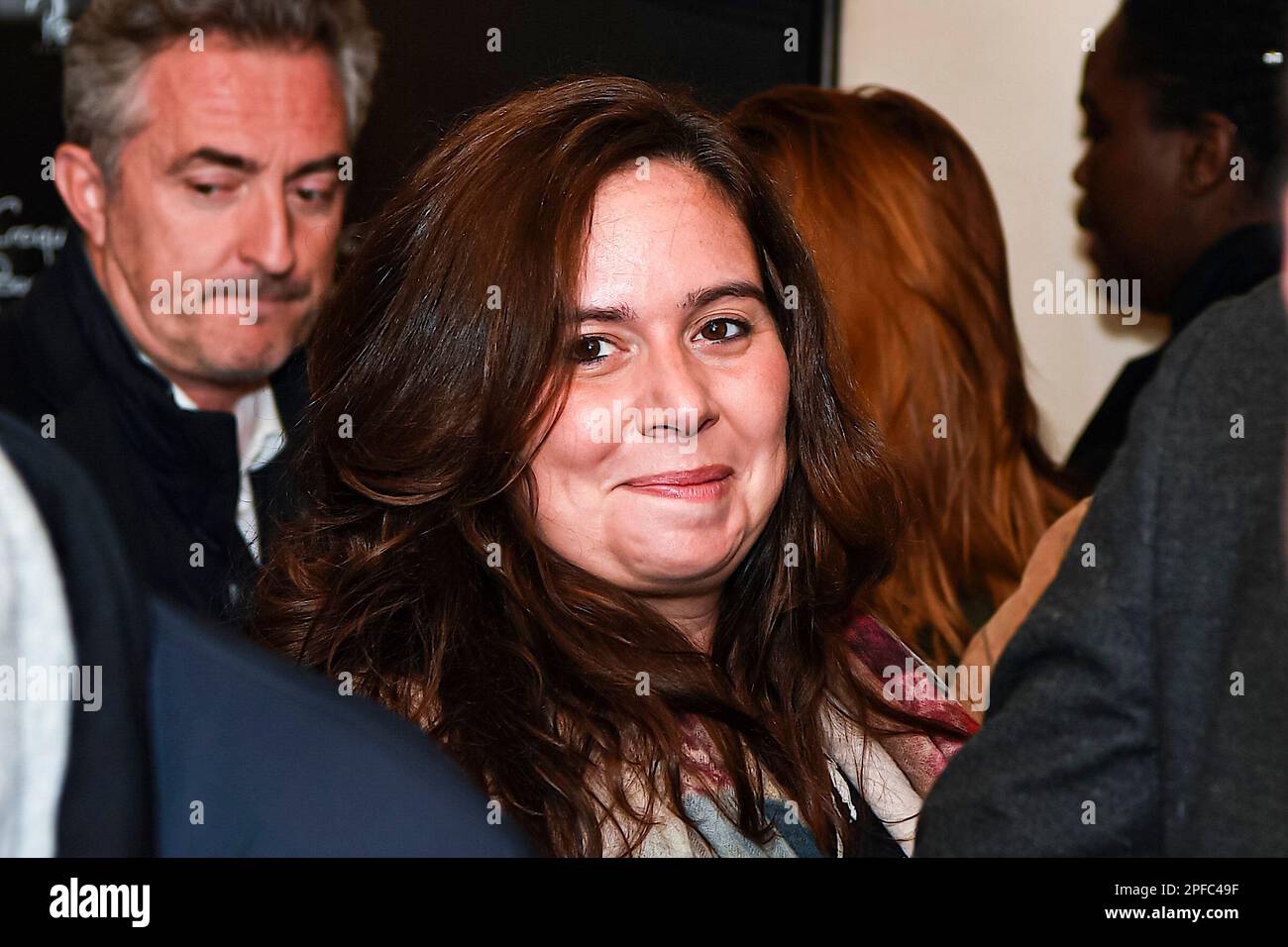 Paris, France on March 16, 2023. Sarah Knafo during a signing session ...
