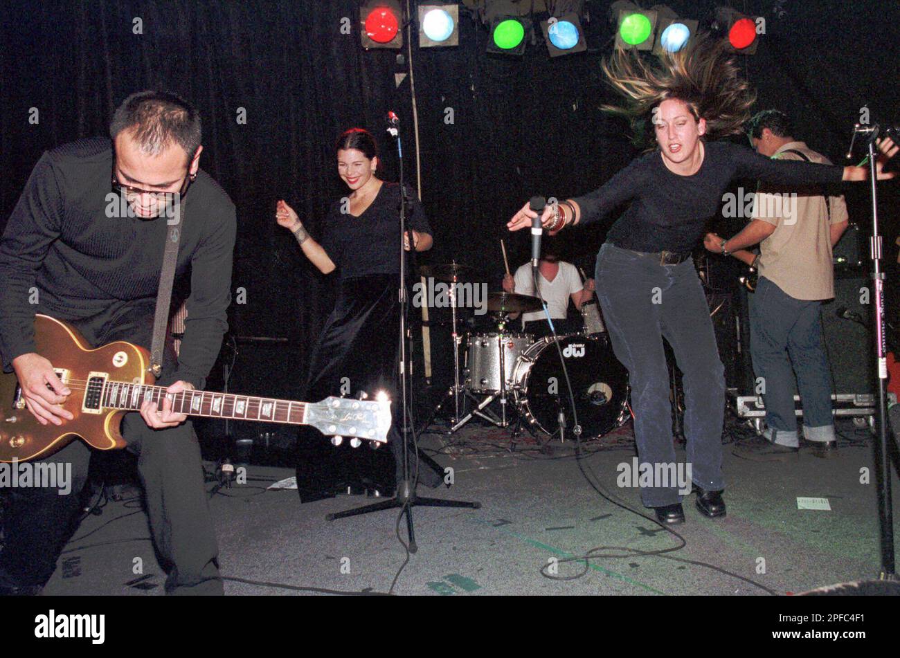 Carrie Akre, right, performs work from her solo album "Home" at the ...