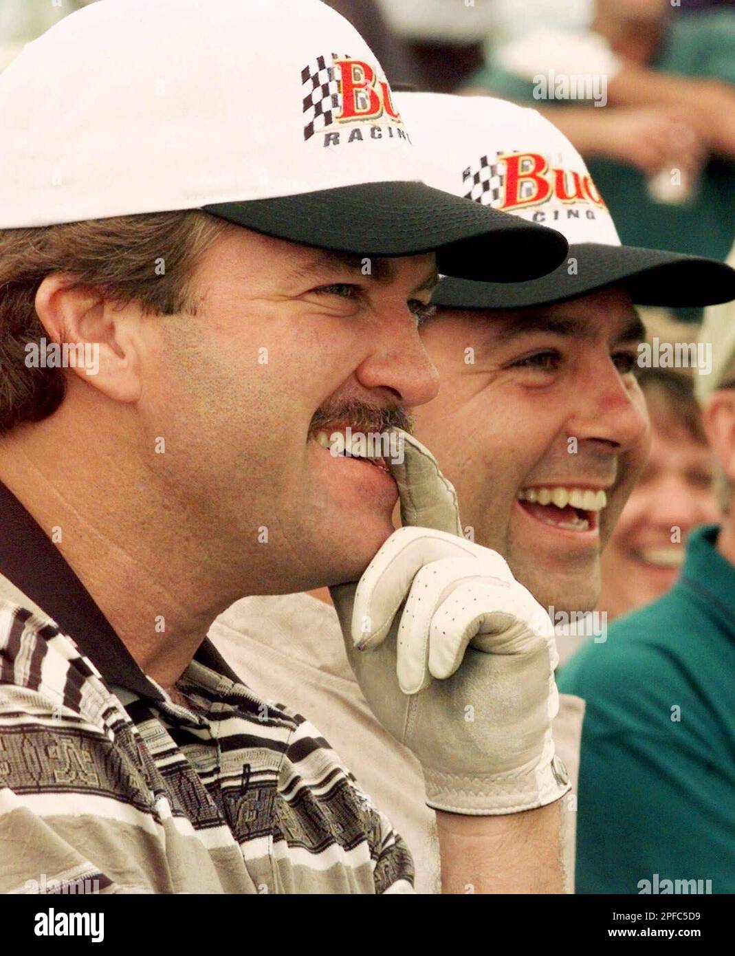 Winston Cup drivers Mike Skinner of Daytona Beach, Fla., left, and ...