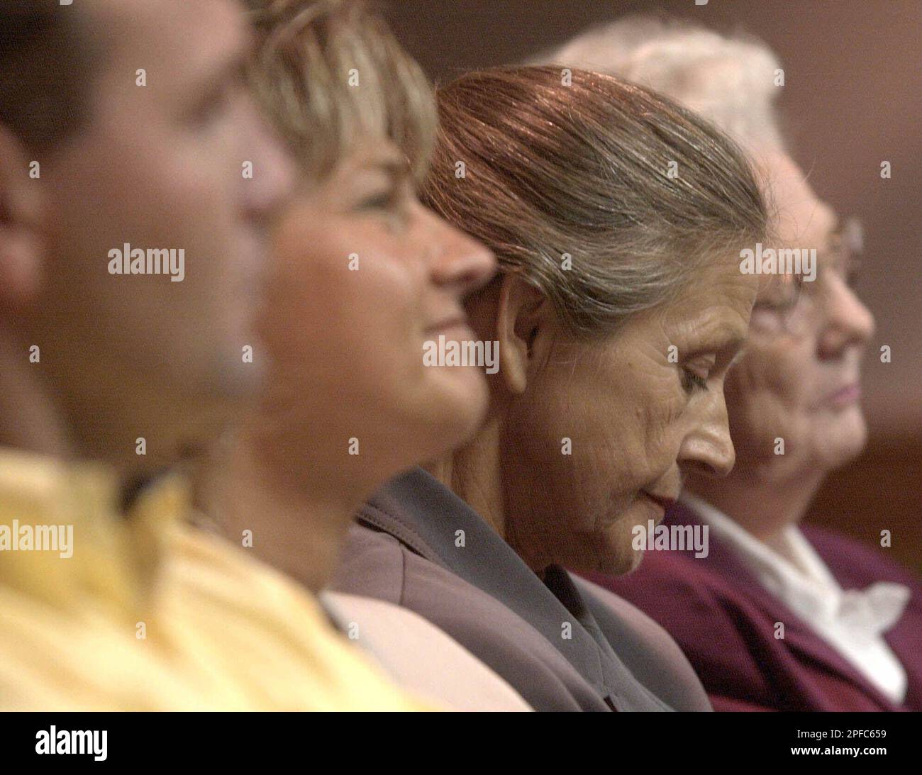 Tennessee Senator Charlotte Burks, D-Monterey, second from right, along ...