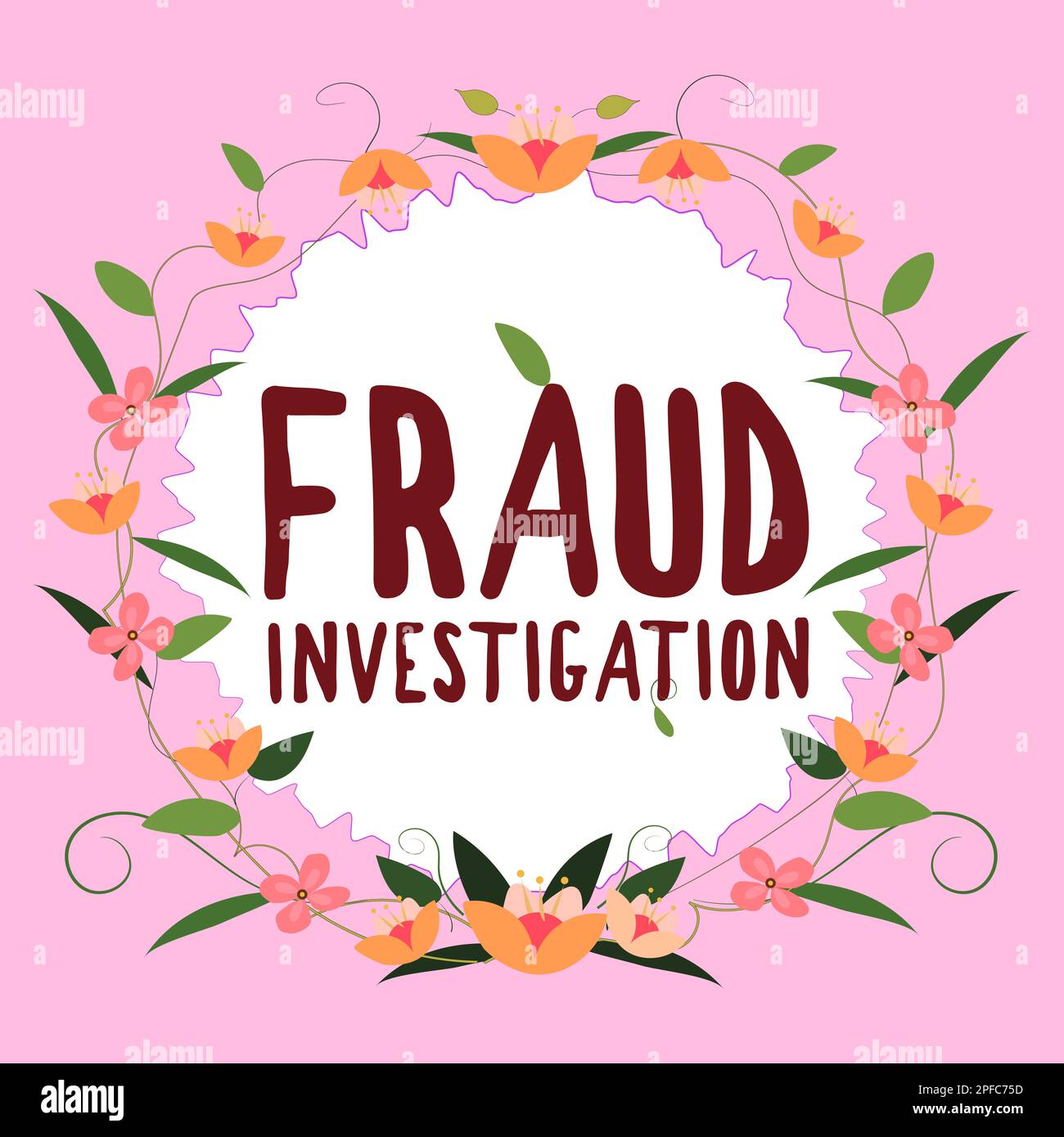 Handwriting text Fraud Investigation. Internet Concept process of ...