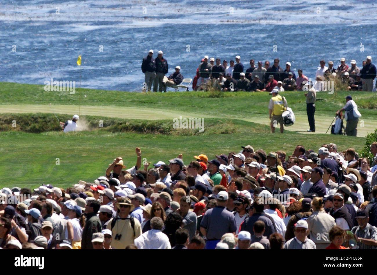 Notah Begay III, of Albuquerque, N.M. hits from a bunker by the17th ...