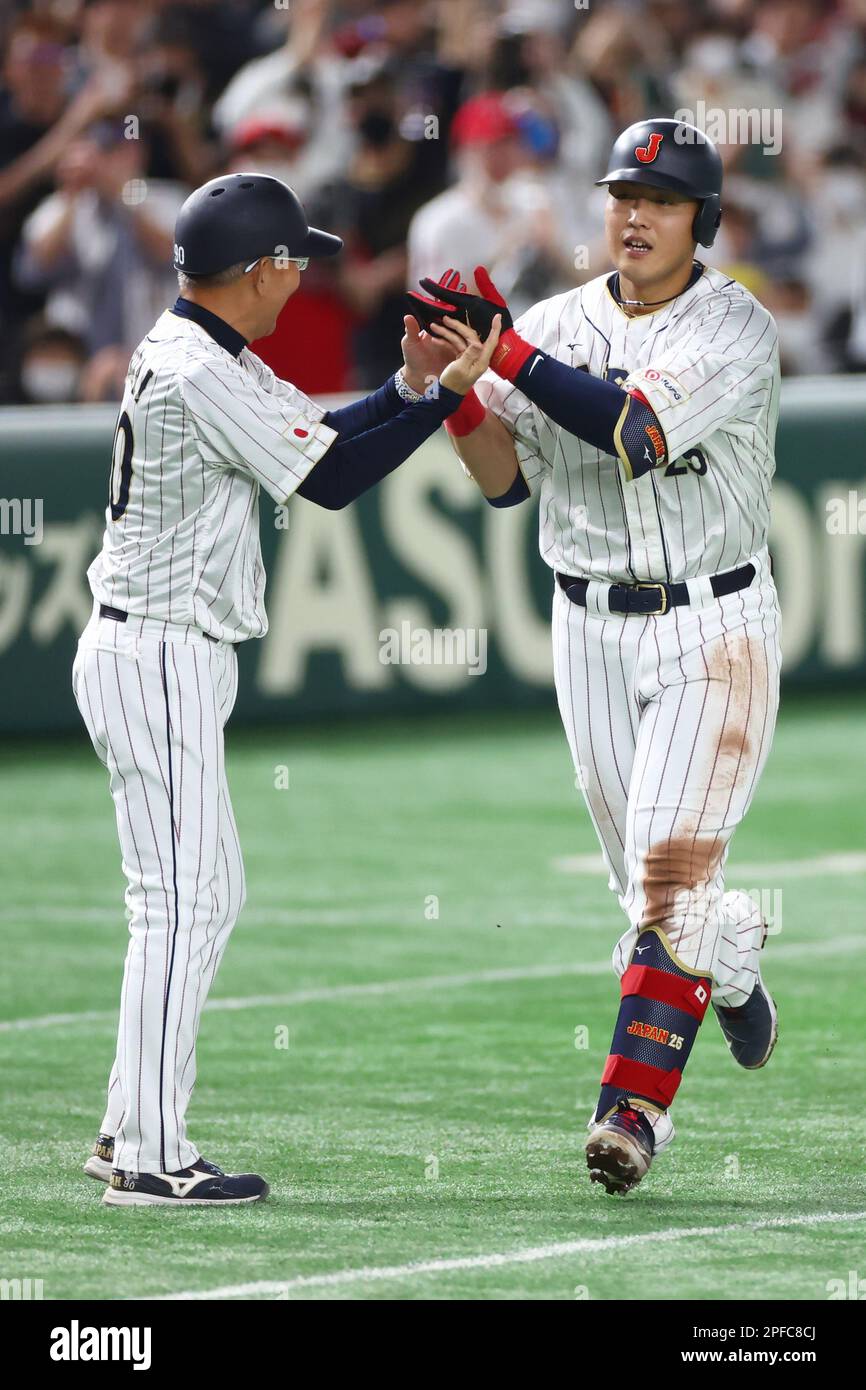 Tokyo, Japan. 16th Mar, 2023. (L-R) Kazuyuki Shirai, Kazuma Okamoto ...