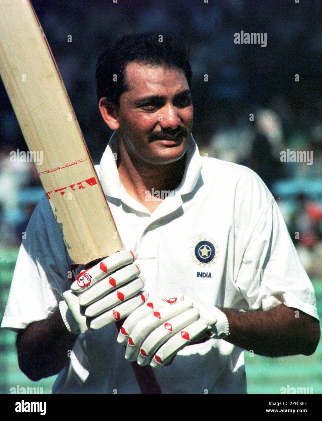 Former Indian cricket team captain Mohammed Azharuddin is seen here at ...