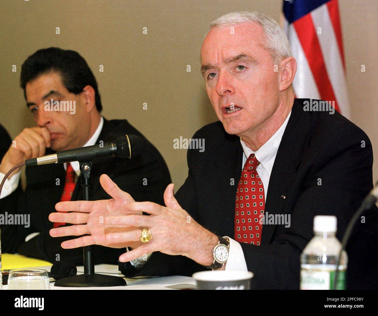 White House drug czar Barry McCaffrey, right, and Attorney General of ...