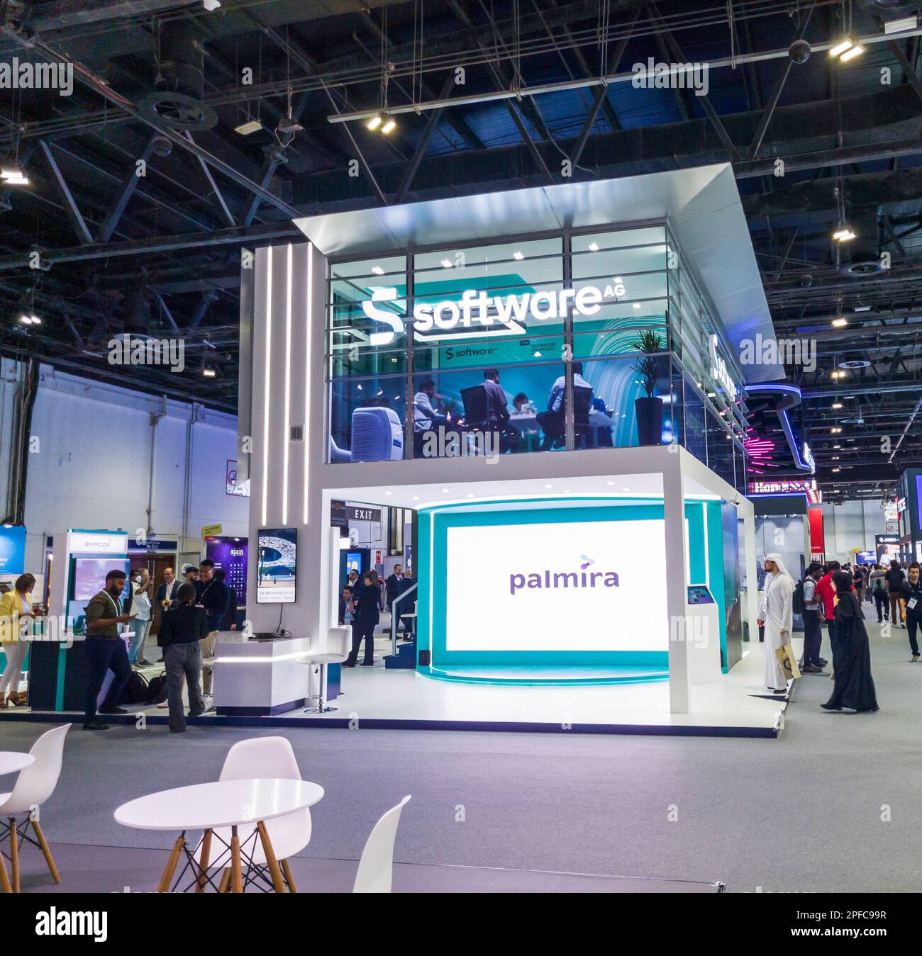 Dubai, UAE - 10.14.2022 - Visitors and participants of GITEX exhibition ...