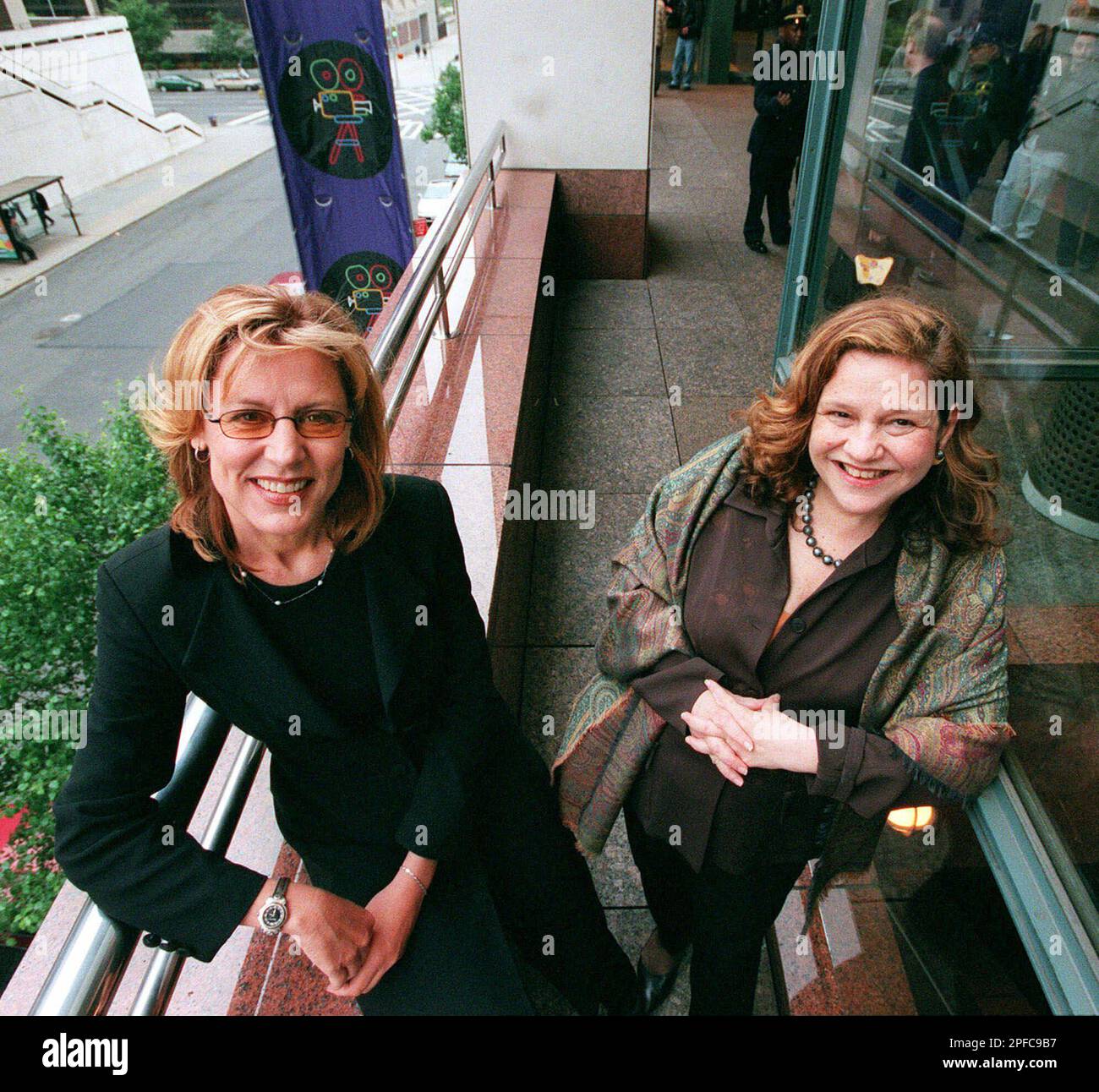 Actress Christine Lahti, left, and playwright Wendy Wasserstein pose ...