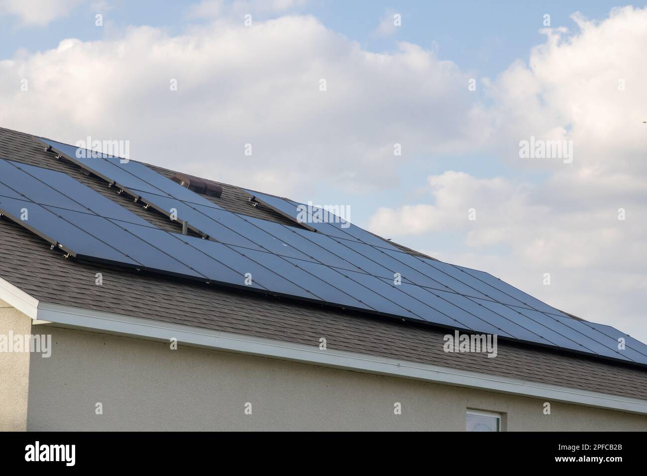 Solar Panels Installed on a family home Stock Photo - Alamy