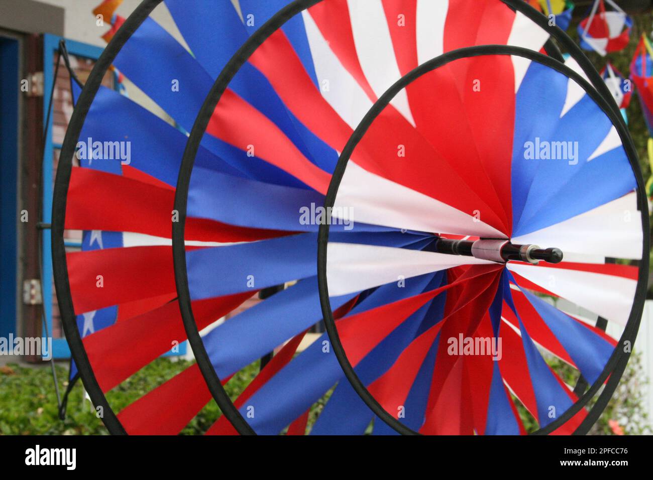Red White and Blue Pin Wheel still Stock Photo - Alamy