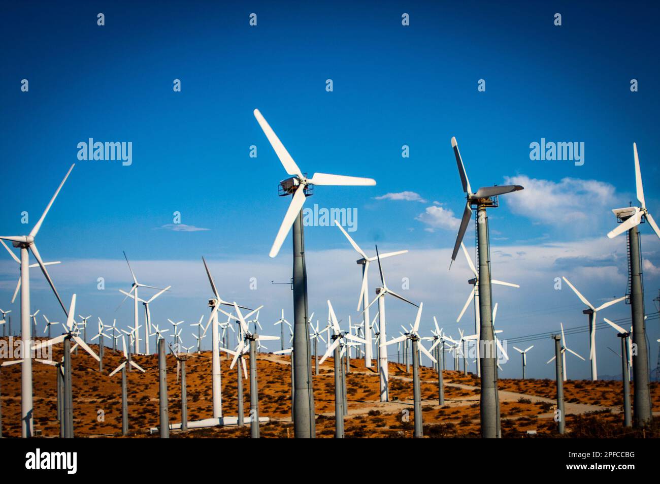On bright day wind turbines hi-res stock photography and images - Alamy