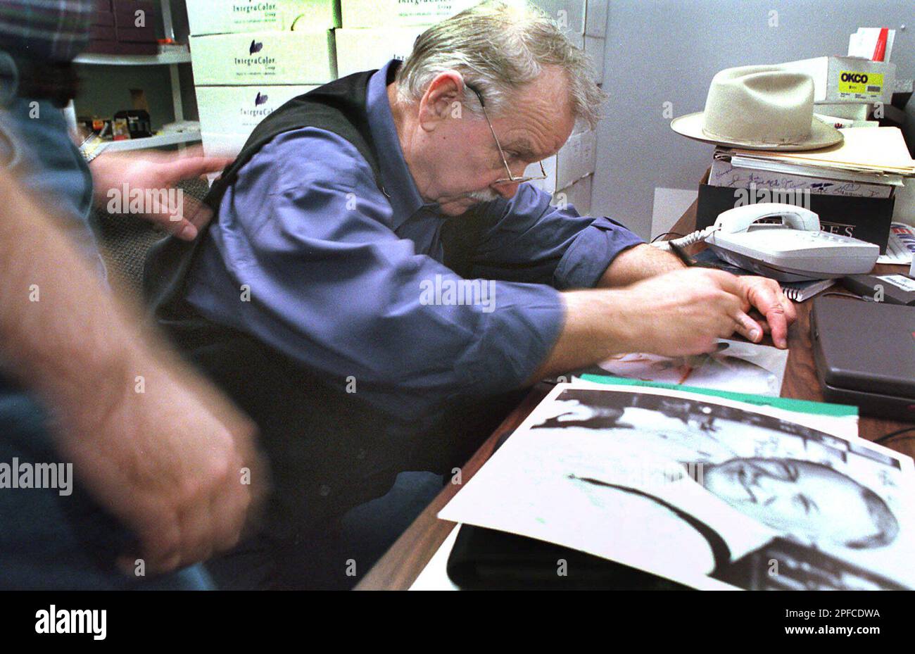 Noble Willingham, who plays C.D. Parker in the television show "Walker Texas Ranger," signs ...