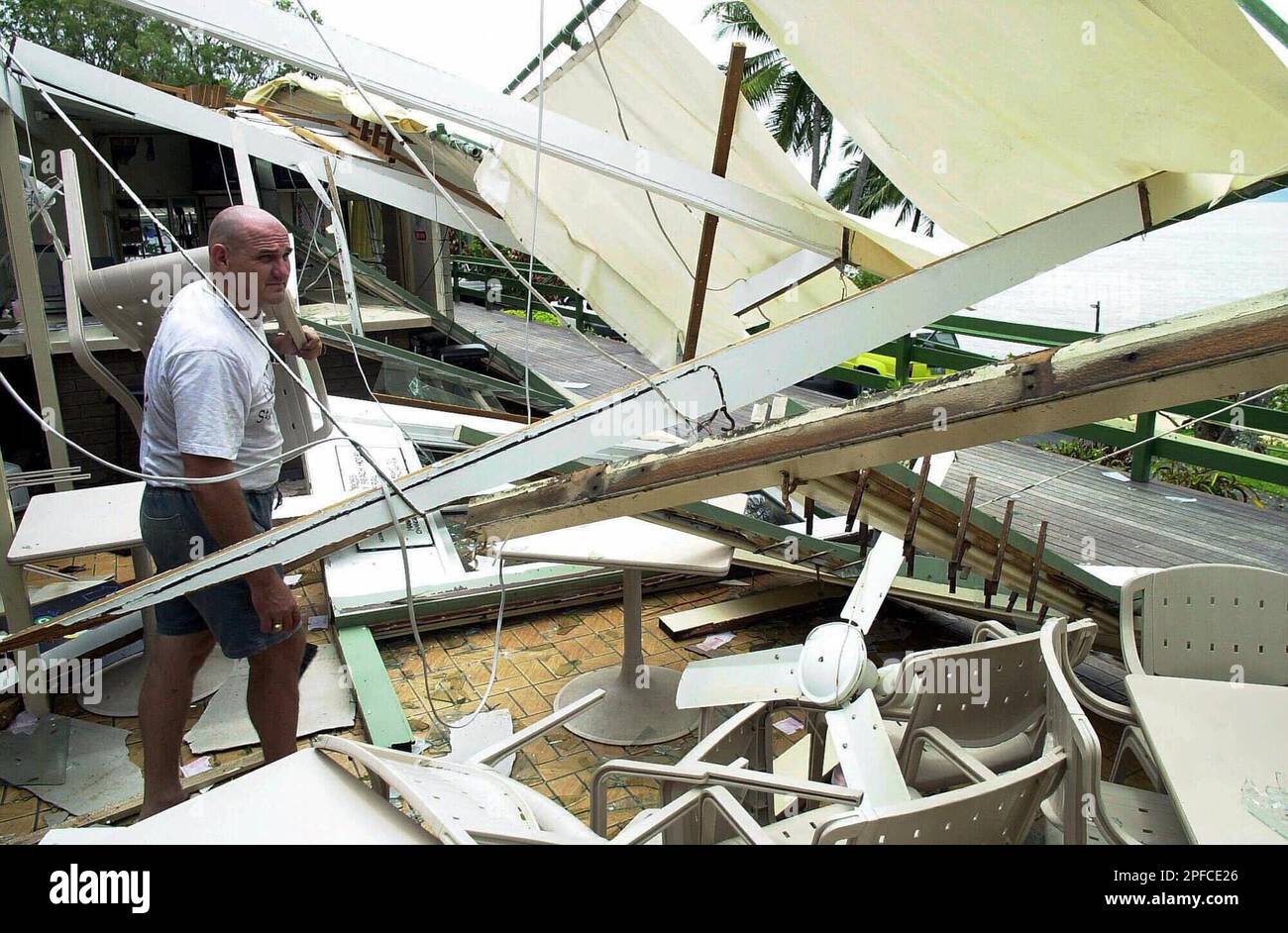 Shane Ross, a licensee of the Trinity Beach Hotel in Cairns, Queensland ...