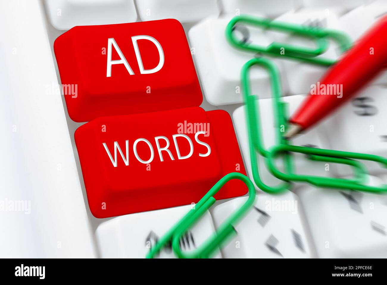 Text showing inspiration Ad Words. Conceptual photo oversee and control ...