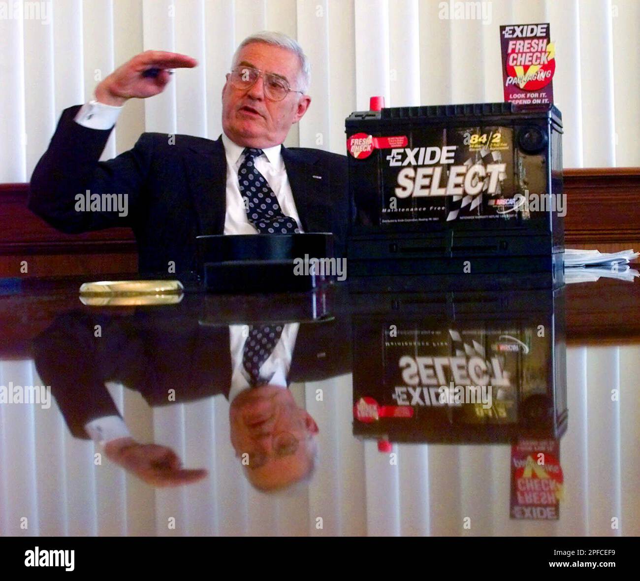 Robert A. Lutz, CEO of Exide Corp., explains new consumer protection ...