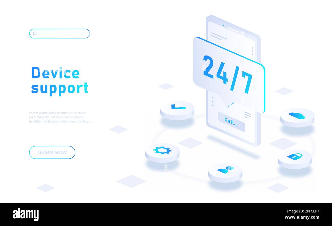 Device support concept Stock Vector Image & Art - Alamy