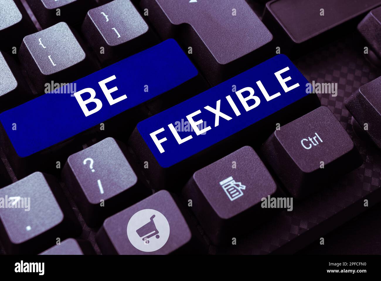 Sign displaying Be Flexible. Business concept able to be easily ...