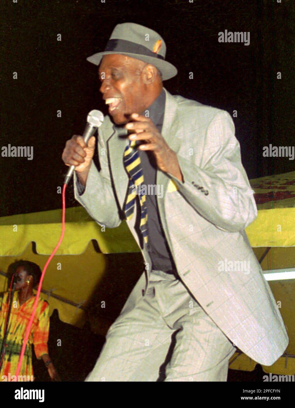 Calypso singer Lord Kitchener performs in Port-of-Spain, Trinidad, in ...