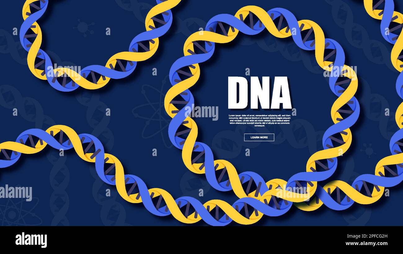 DNA modern banner Stock Vector Image & Art - Alamy