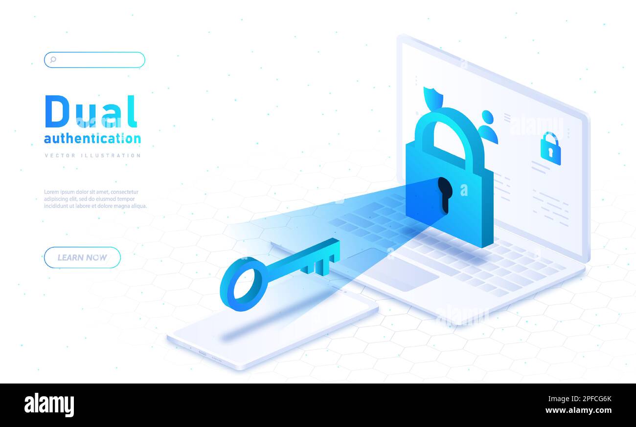 Dual Authentication Concept Stock Vector Image And Art Alamy
