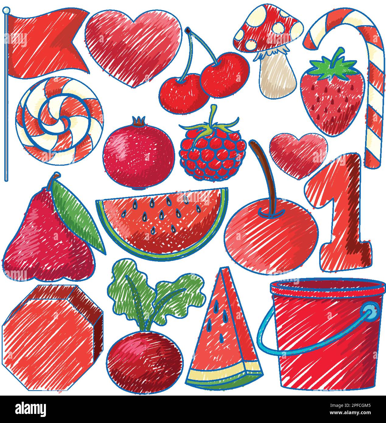 Watermelon colour Stock Vector Images - Alamy