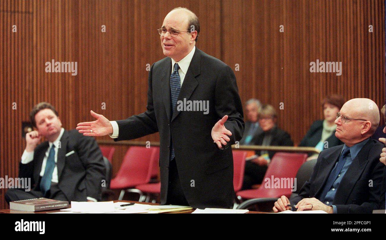 Attorney Terry Gilbert, center, addresses Cuyahoga County Judge Ronald ...