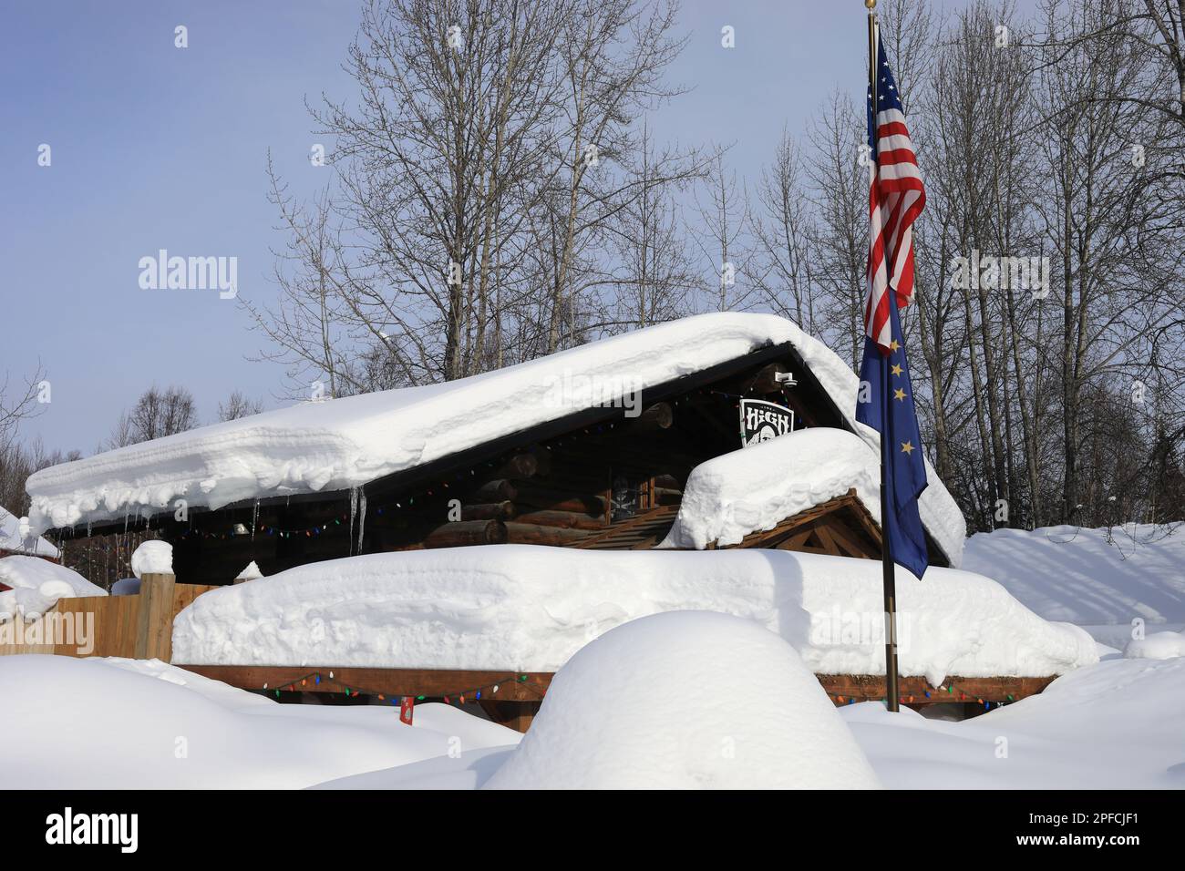 Talkeetna in the winter Stock Photo - Alamy