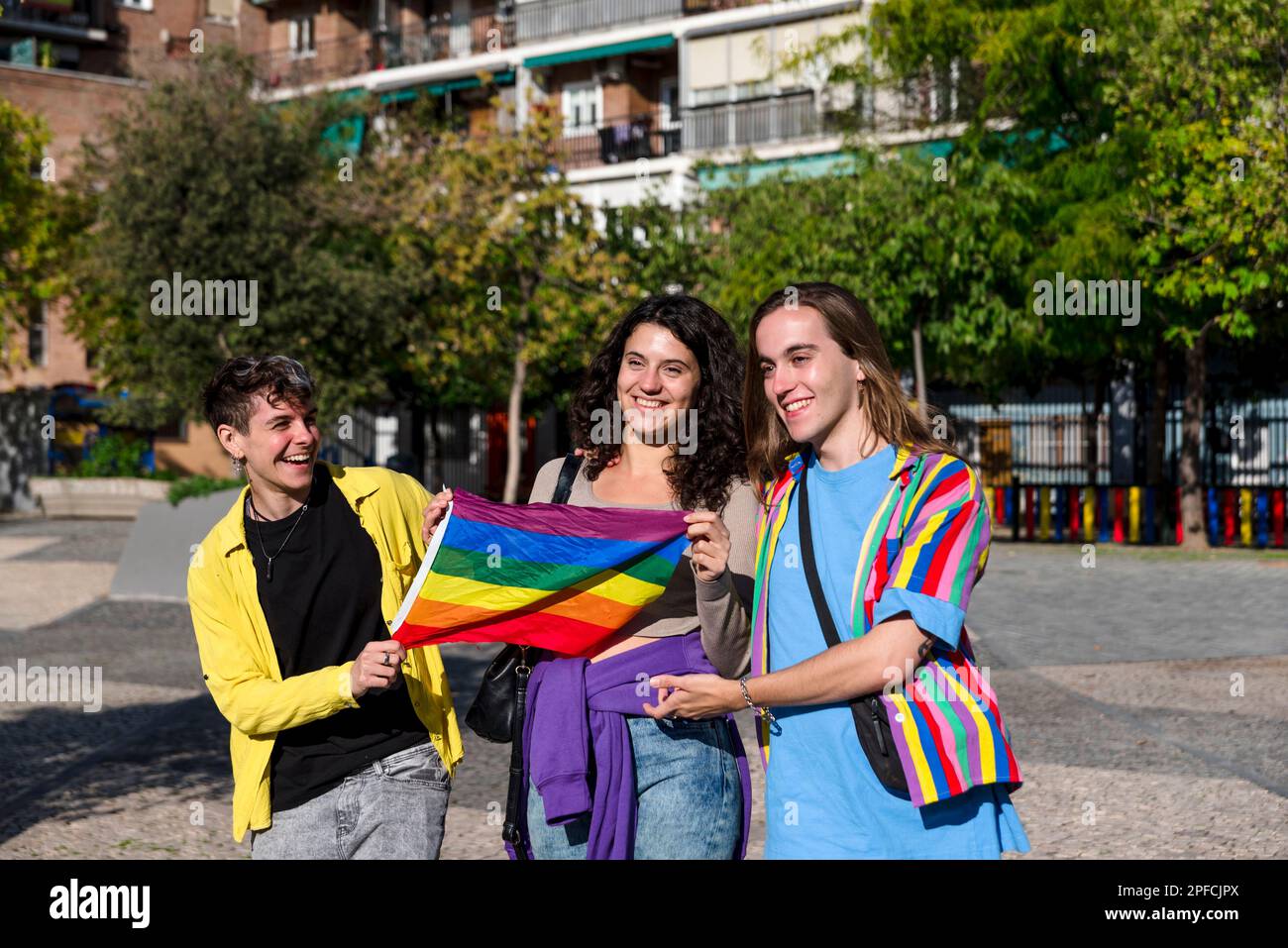 Gender fluid friends hi-res stock photography and images - Alamy