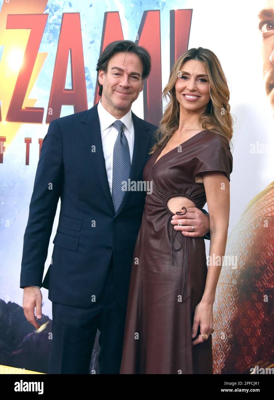 Los Angeles, California, USA 14th March 2023 Producer Peter Safran and wife Natalia Safran ...