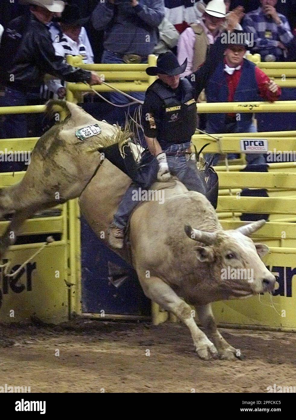 Mike White from Lake Charles, La., rides Vindicator during the tenth ...