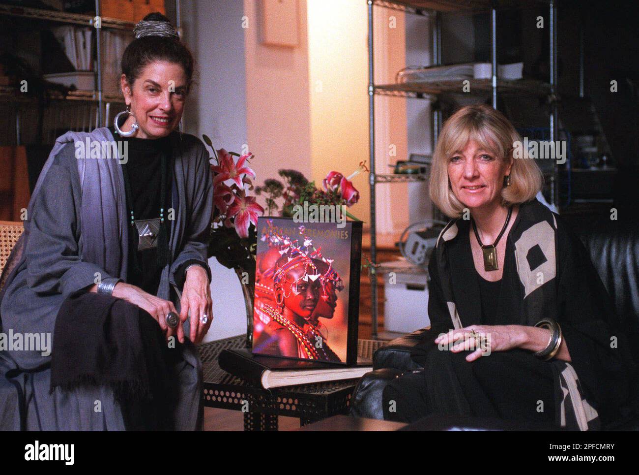 Carol Beckwith, left, and Angela Fisher pose with their book "African ...
