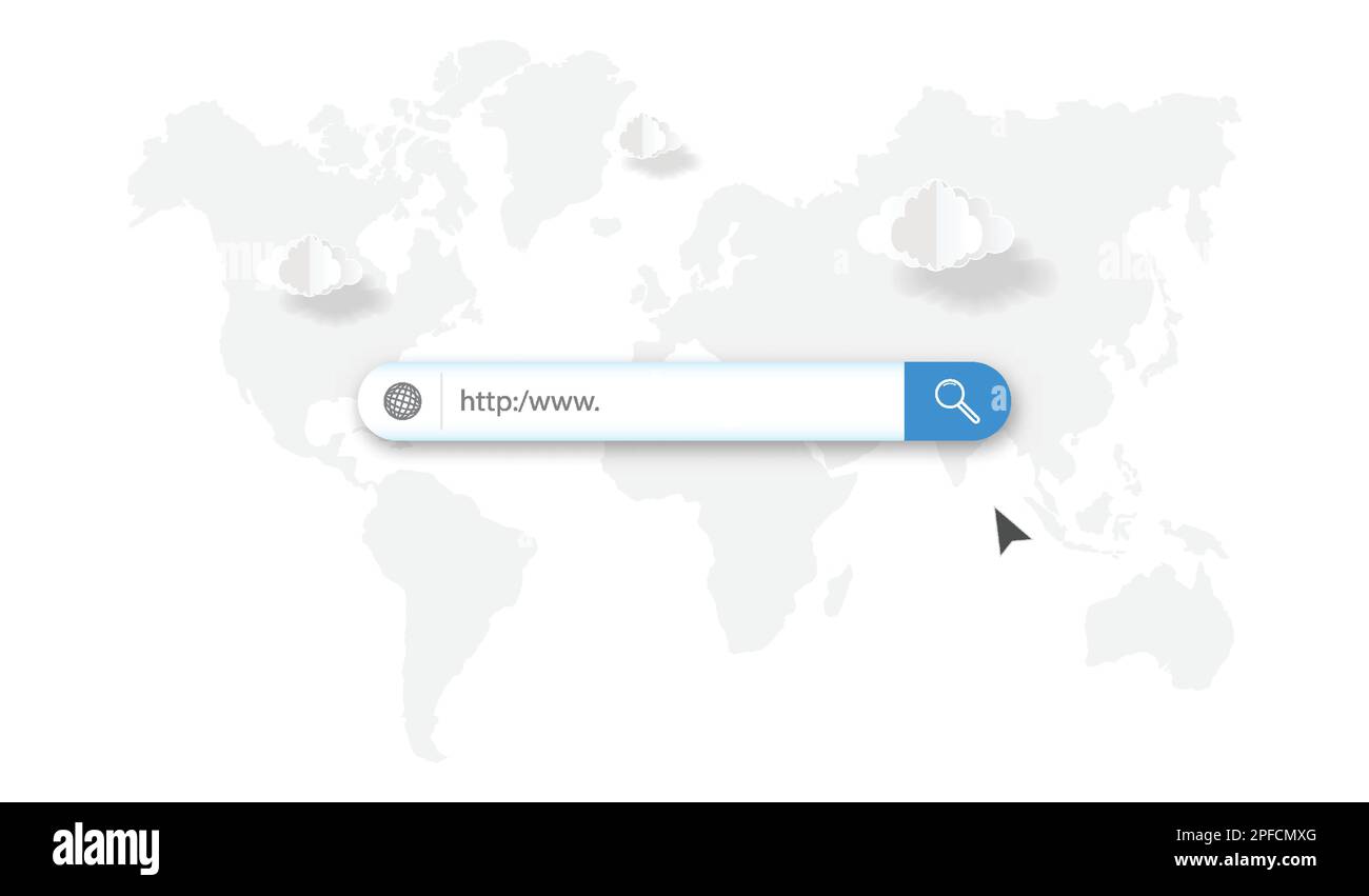 Search bar for the user interface and web site. Search Address and navigation bar icon. Search ...