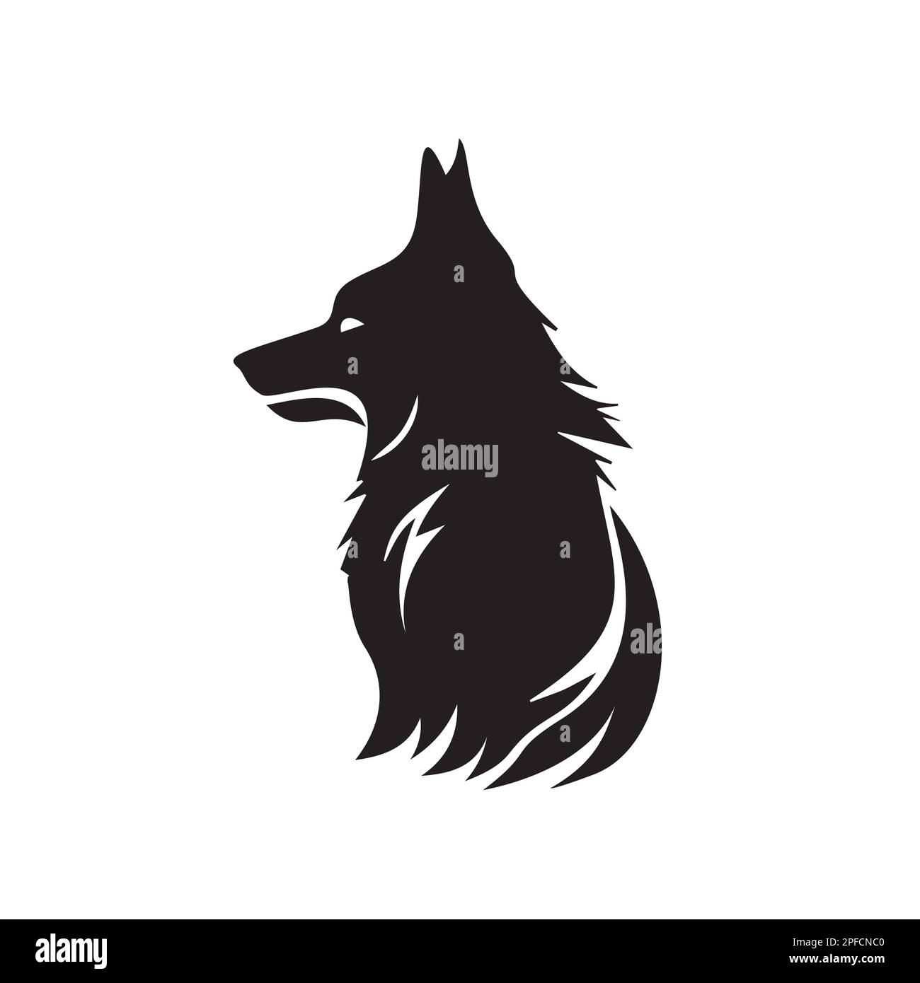 wolf logo design vector symbol graphic idea creative Eps 10 Stock ...