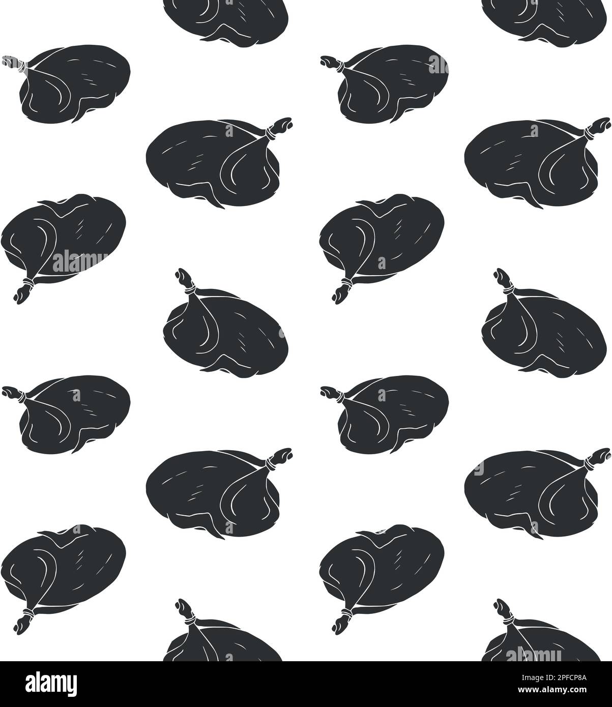 Vector seamless pattern of black turkey Stock Vector Image & Art - Alamy