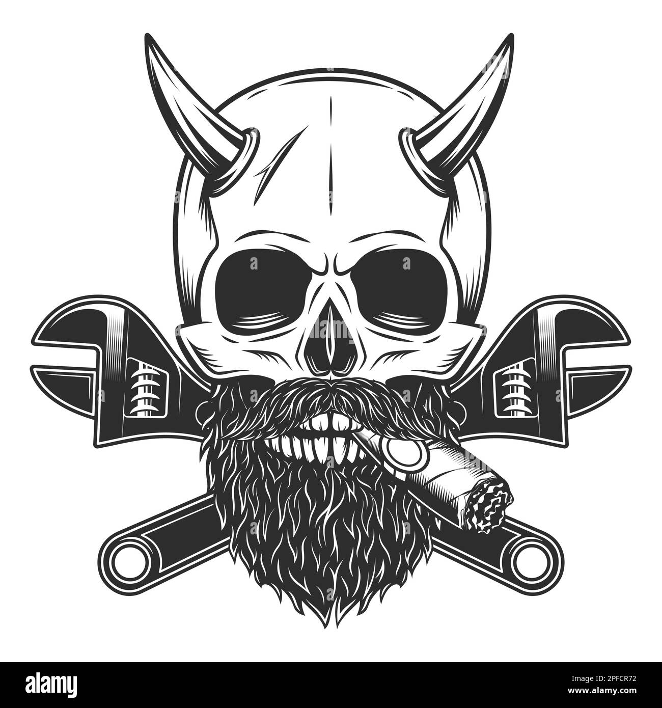 Steel and horn Stock Vector Images - Alamy