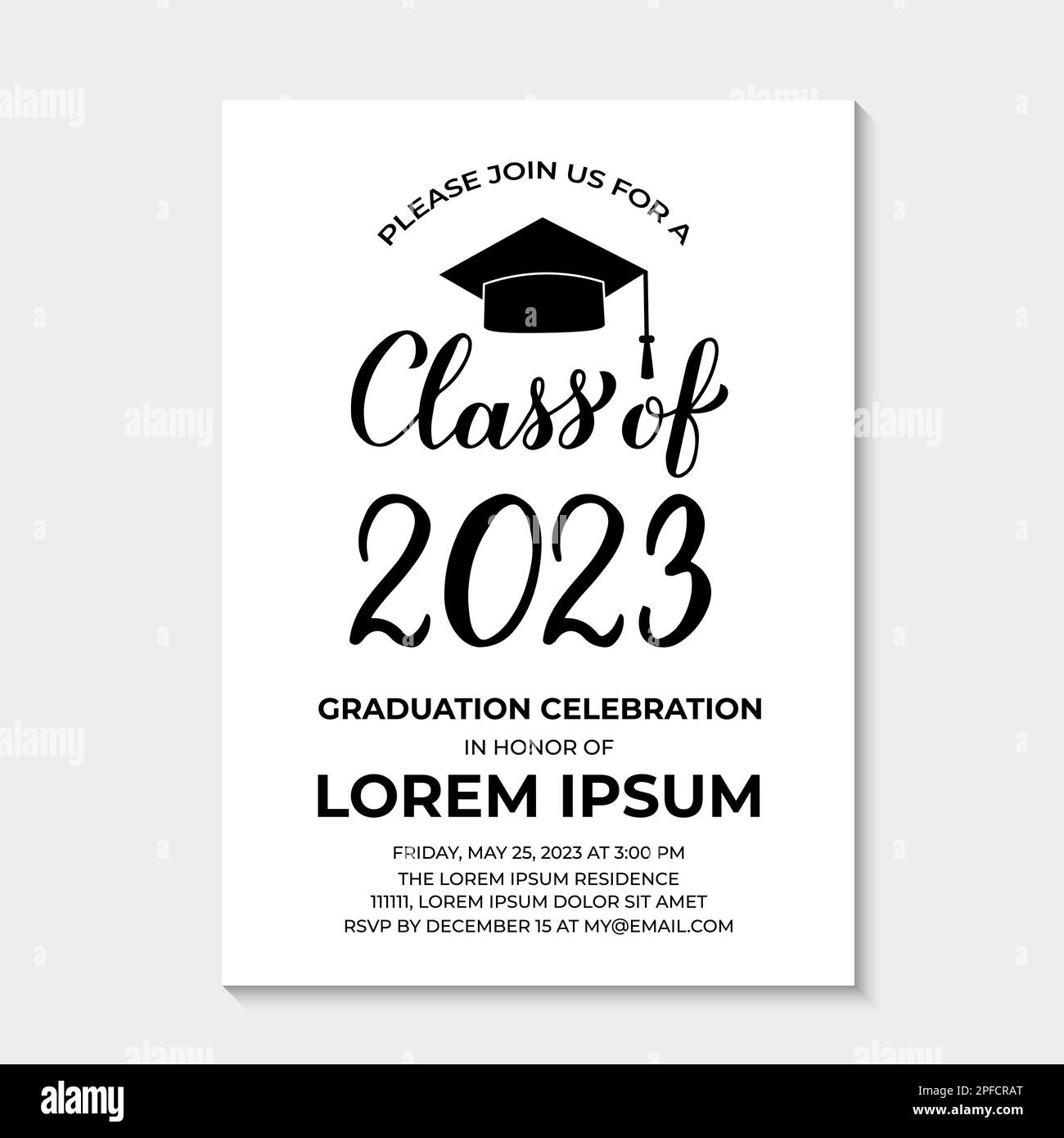 Graduation Party Invitations Psd