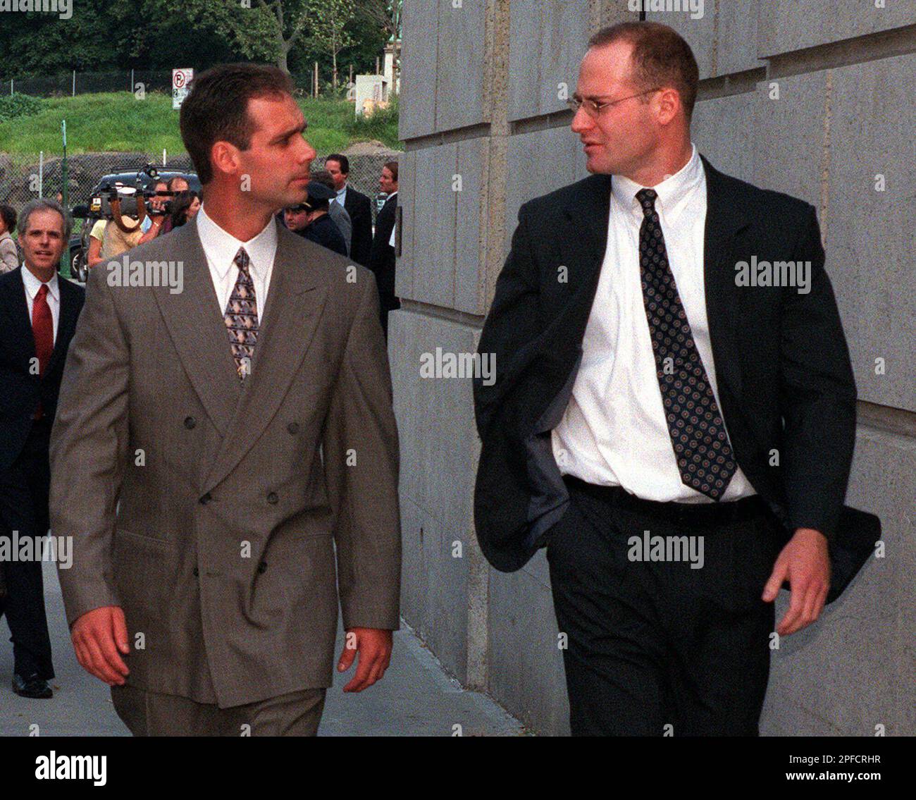 New York City police officers Kenneth Boss, left, and Edward McMellon ...