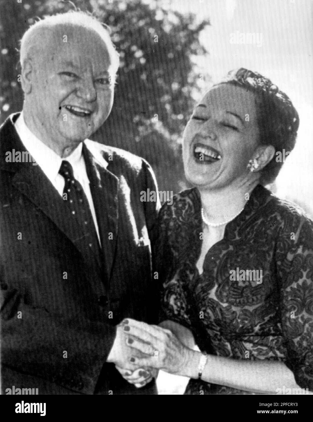 Dallas oilman H.L. Hunt is shown in Dallas with his new bride Ruth Ray ...