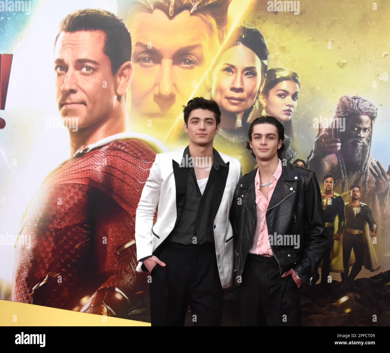 Los Angeles, California, USA 14th March 2023 Actor Asher Angel and ...
