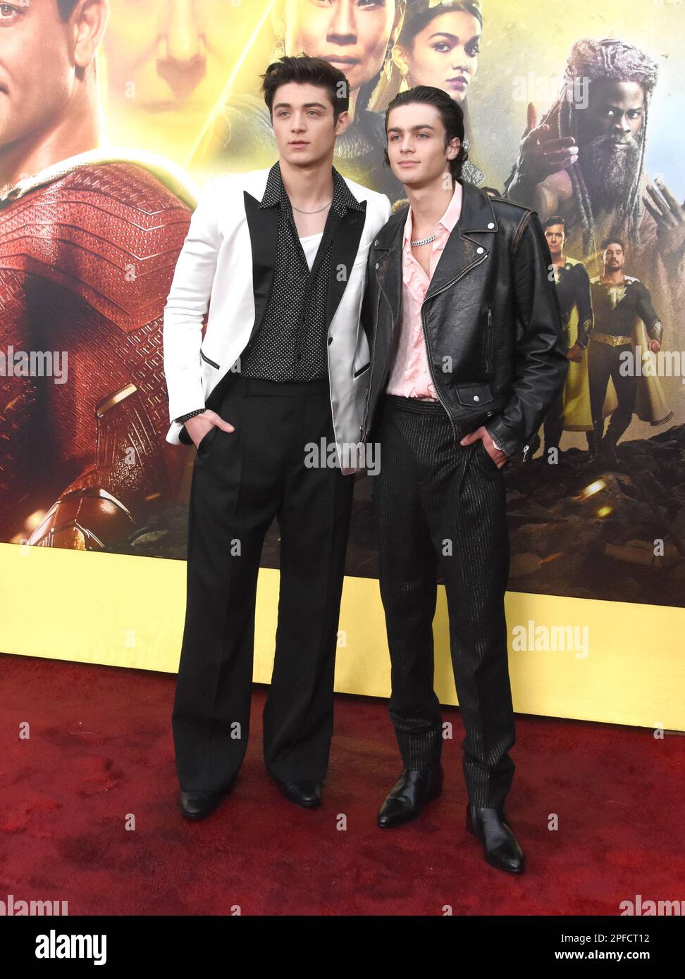 Los Angeles, California, USA 14th March 2023 Actor Asher Angel and brother Avi Angel attend the ...