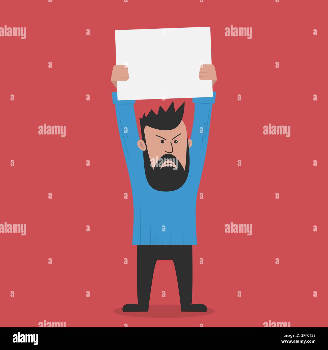 Signage in hand Stock Vector Images - Alamy